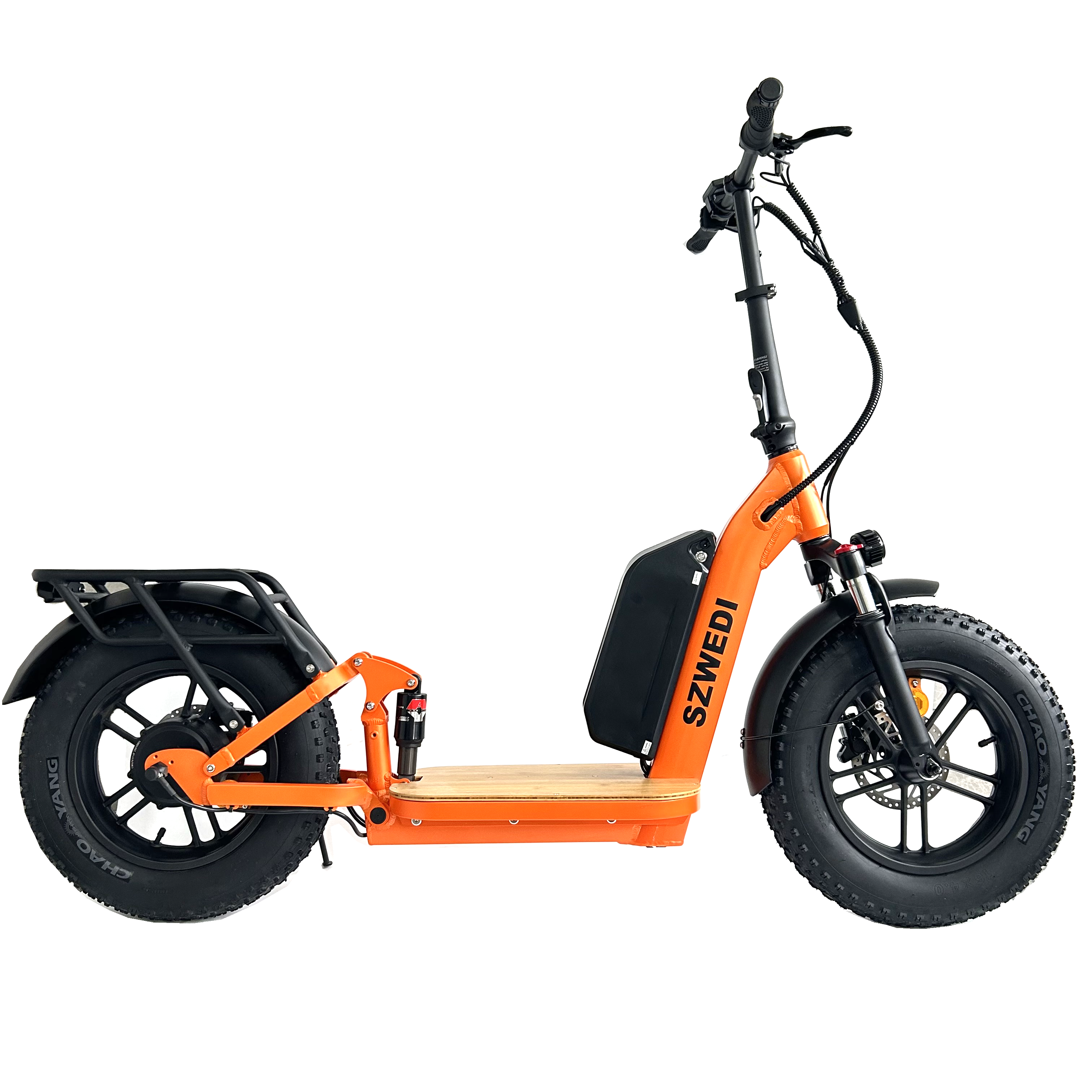 Electric Scooter 16x4.0 inch Fat Wheel with Pneumatic Tire 48V750W Rea ...